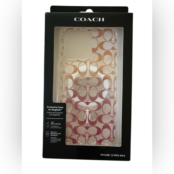Coach | Cell Phones & Accessories | Coach Signature Magsafe Case Pink ...